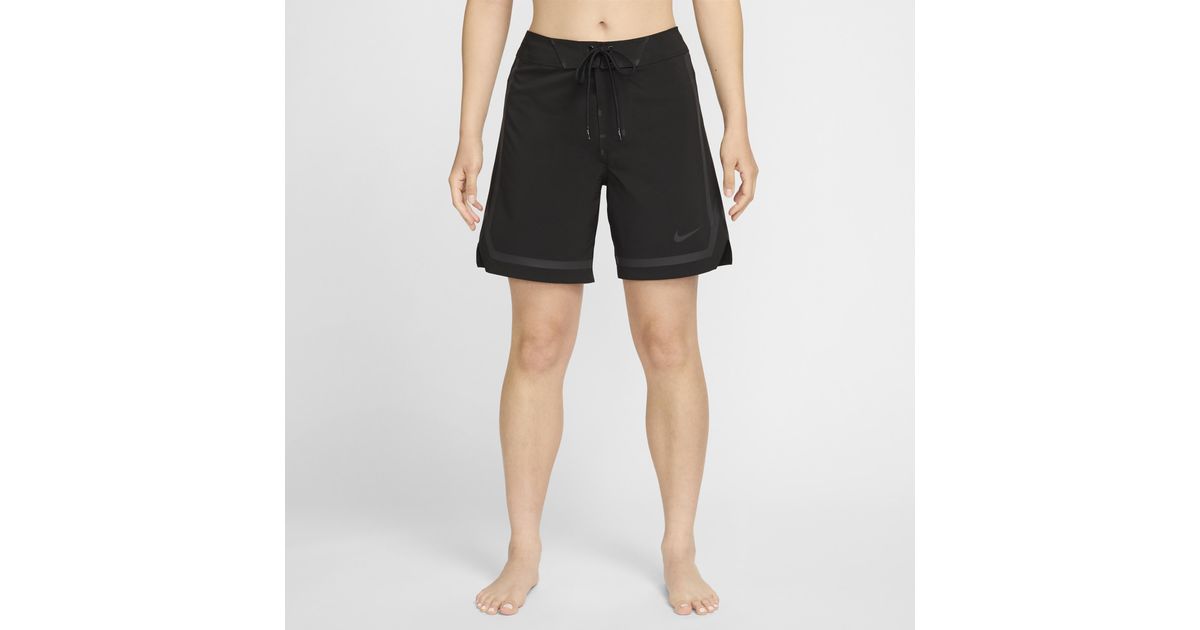 Nike Swim Fadeaway 7" Board Shorts in Black | Lyst