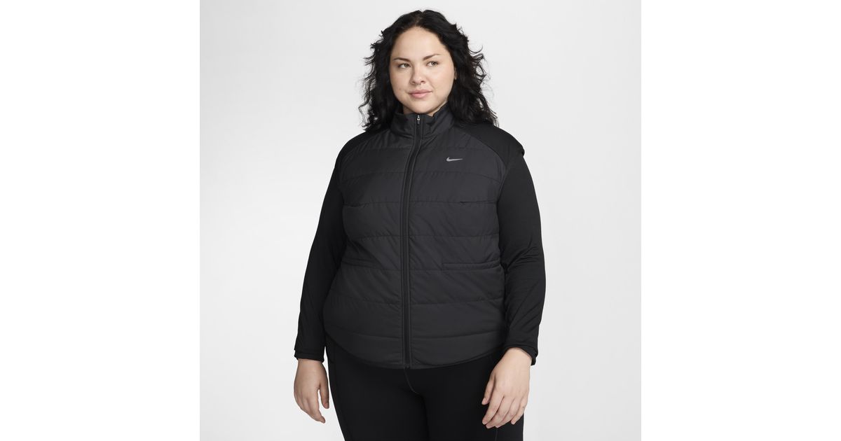 Nike Swift Therma-fit Running Vest (plus Size) in Black | Lyst