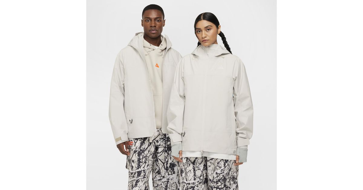Nike Acg "Misery Ridge" Storm-Fit Adv Gore-Tex Jacket in White | Lyst