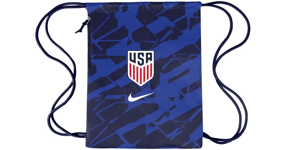 Nike Usmnt Heritage Soccer Gym Sack in Blue | Lyst