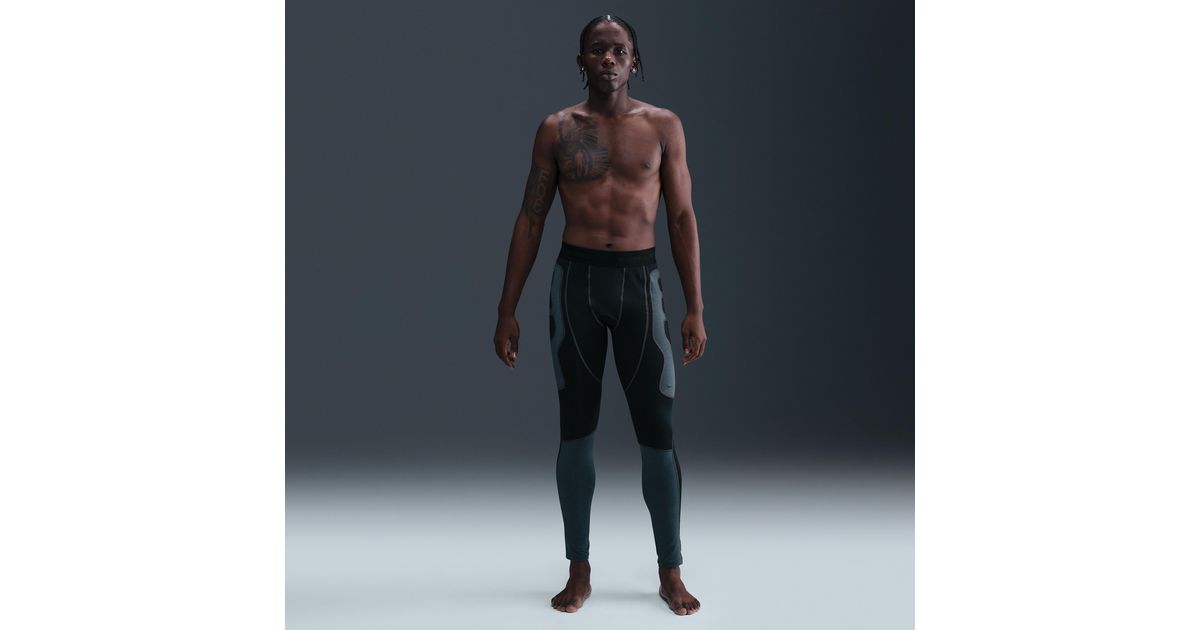 Nike Tech Therma-Fit Base Layer Tights in Black for Men | Lyst