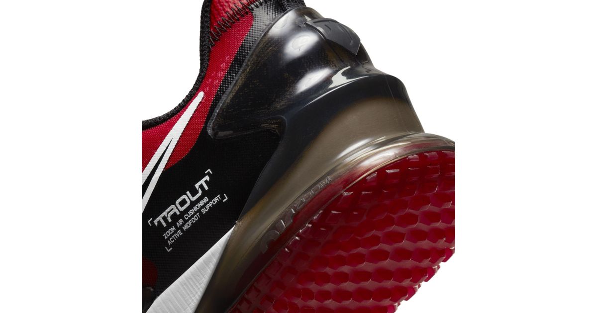 Nike Force Zoom Trout Ltd Turf Baseball Shoes in Red for Men | Lyst