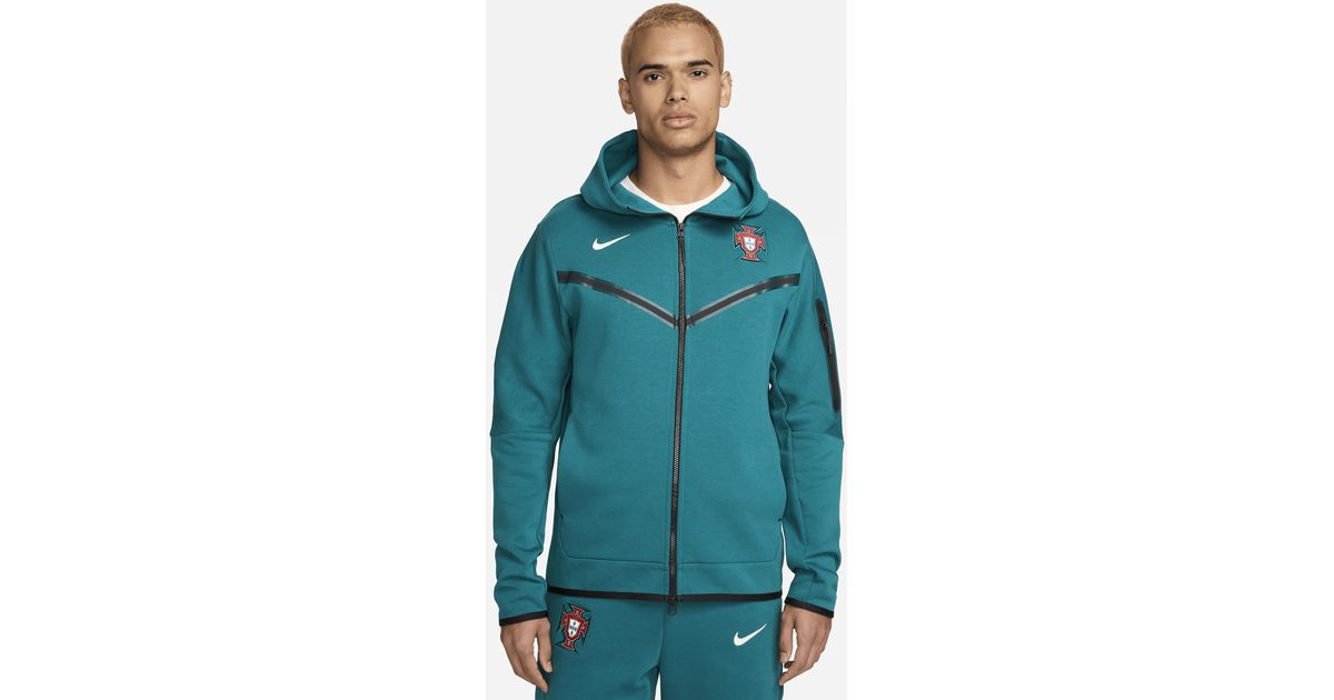 Nike Portugal Tech Fleece Windrunner Football Full-zip Hoodie Cotton ...