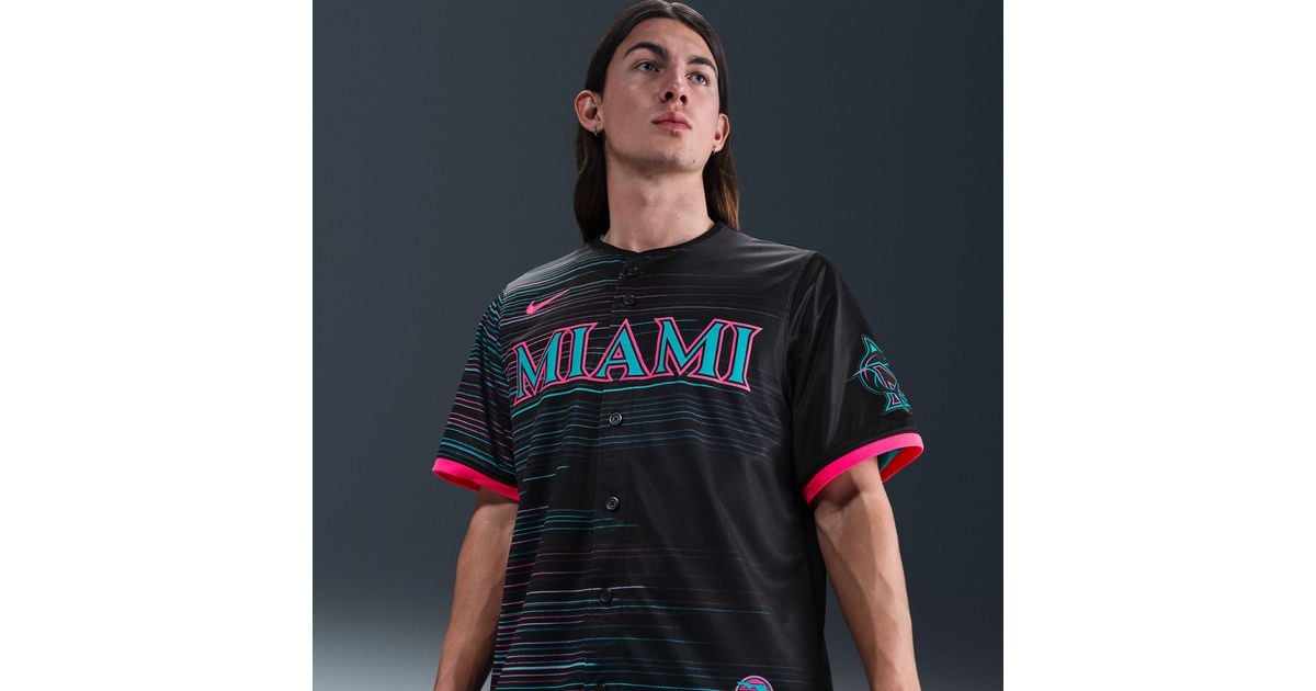 Nike Miami Marlins City Connect Menâ Dri-Fit Adv Mlb Limited Jersey in ...