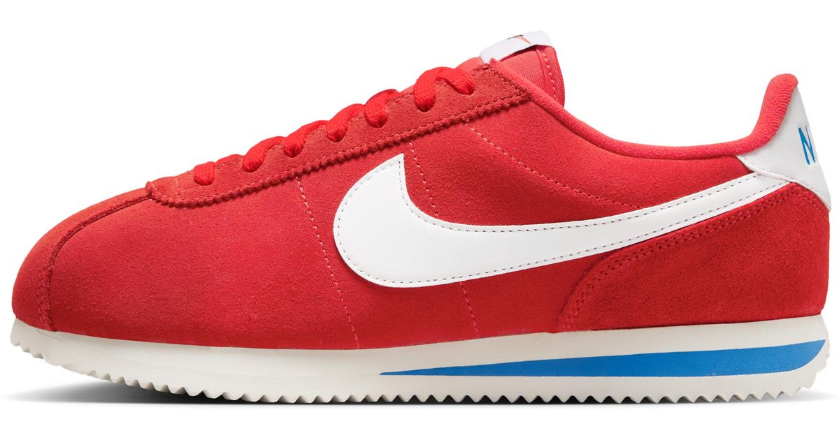 Nike Cortez Shoes in Red | Lyst