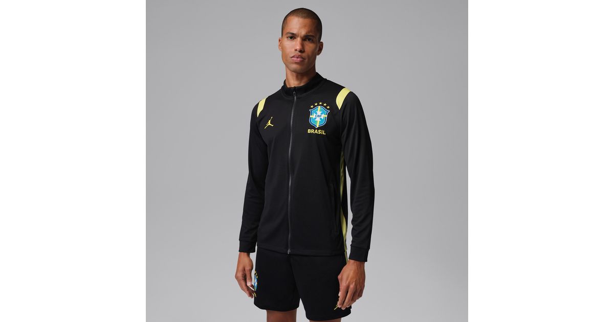 Nike Brazil Academy Pro Dri-Fit Soccer Track Jacket in Black for Men | Lyst