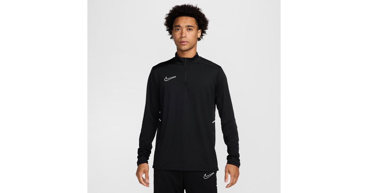 Nike Academy Dri-Fit Football Drill Top in Black for Men | Lyst