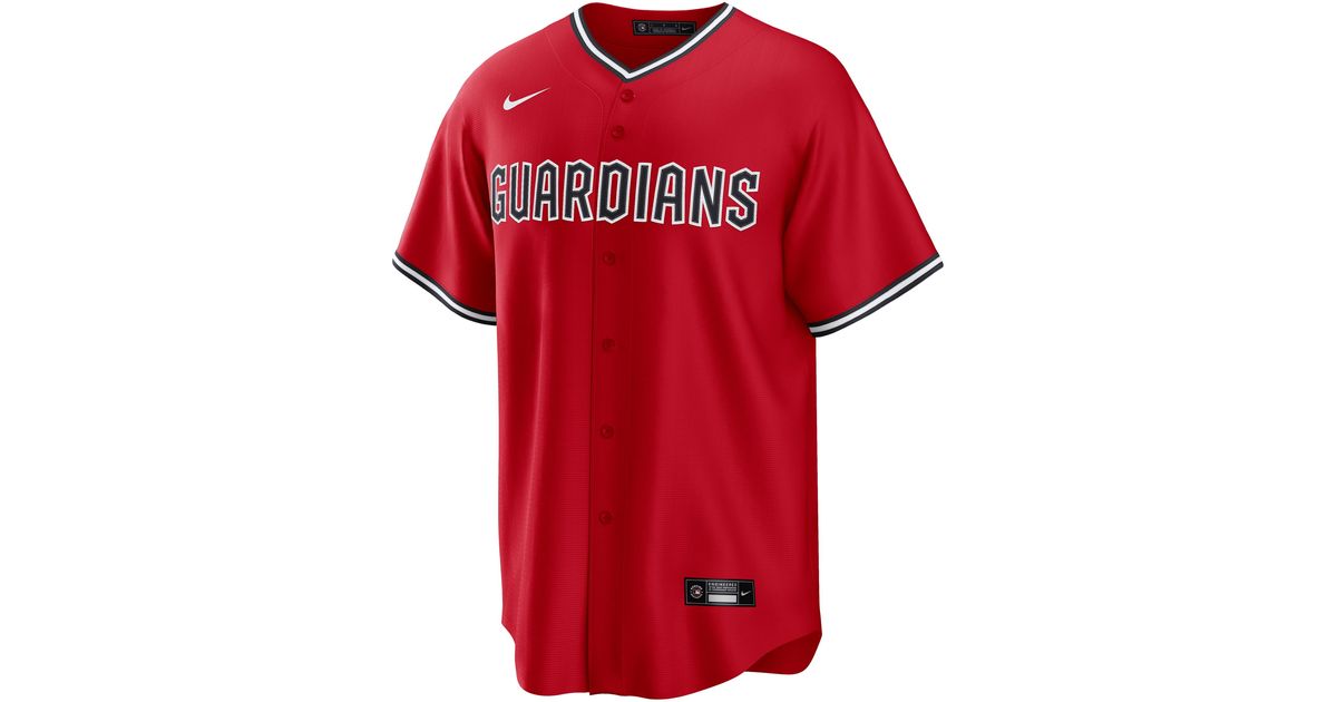 Nike Steven Kwan Cleveland Guardians Mlb Replica Jersey in Red for Men ...