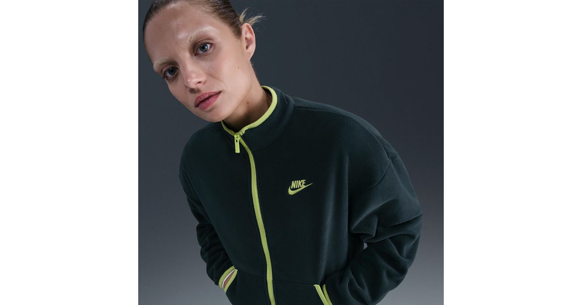 Nike Sportswear Club Fleece Loose Cozy Track Jacket in Blue | Lyst
