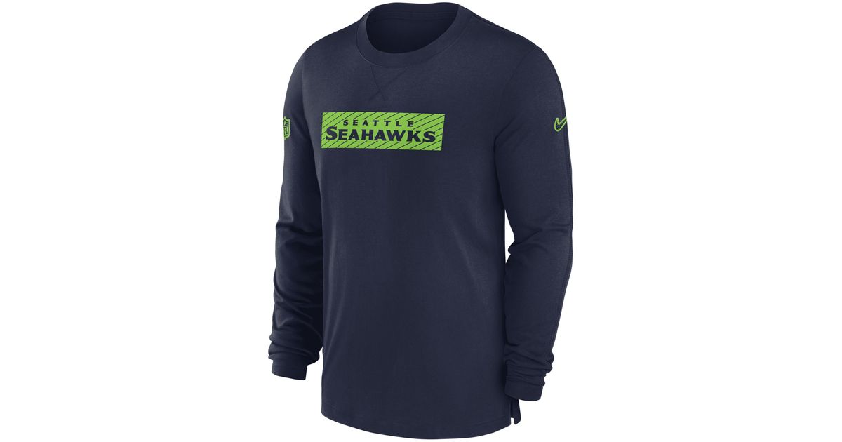 Nike Seattle Seahawks Sideline Player Team Issue Men's Dri-fit Long ...