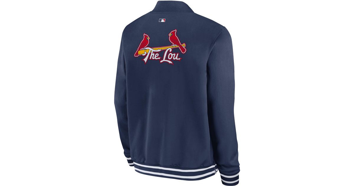 Nike St. Louis Cardinals Authentic Collection City Connect Mlb Full-Zip ...
