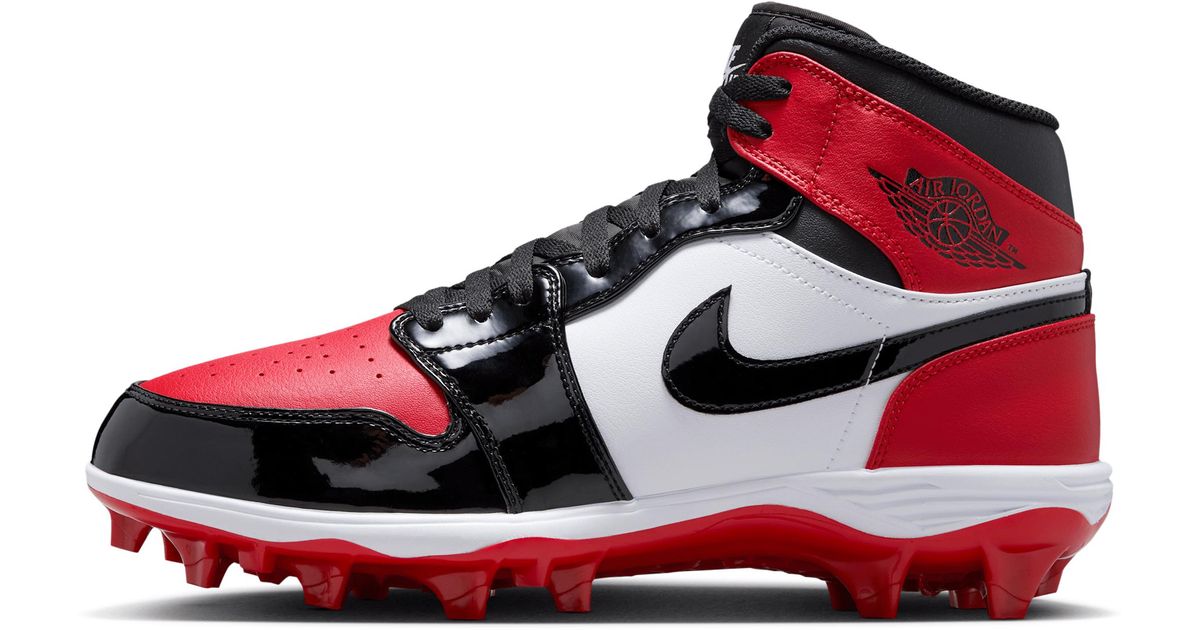 Nike 1 Mid Td Football Cleat in Red for Men | Lyst
