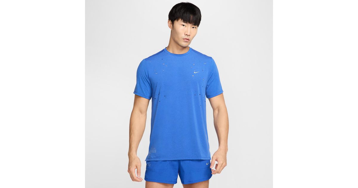 Nike Running Division 'Dri-Fit Adv Short-Sleeve Running Top in Blue for ...