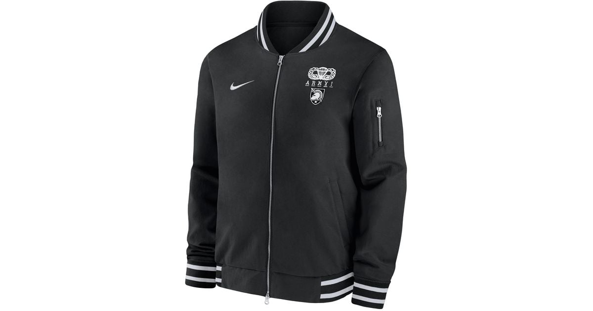 Nike Army Knights Rivalry Sideline College Full-Zip Bomber Jacket in ...