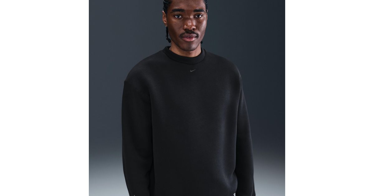 Nike Tech Fleece Loose Fit Crew in Blue for Men | Lyst