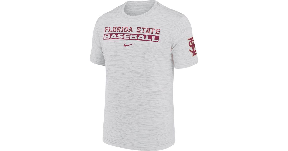 Nike Florida State Seminoles Velocity Baseball Wordmark Stack Dri-Fit ...