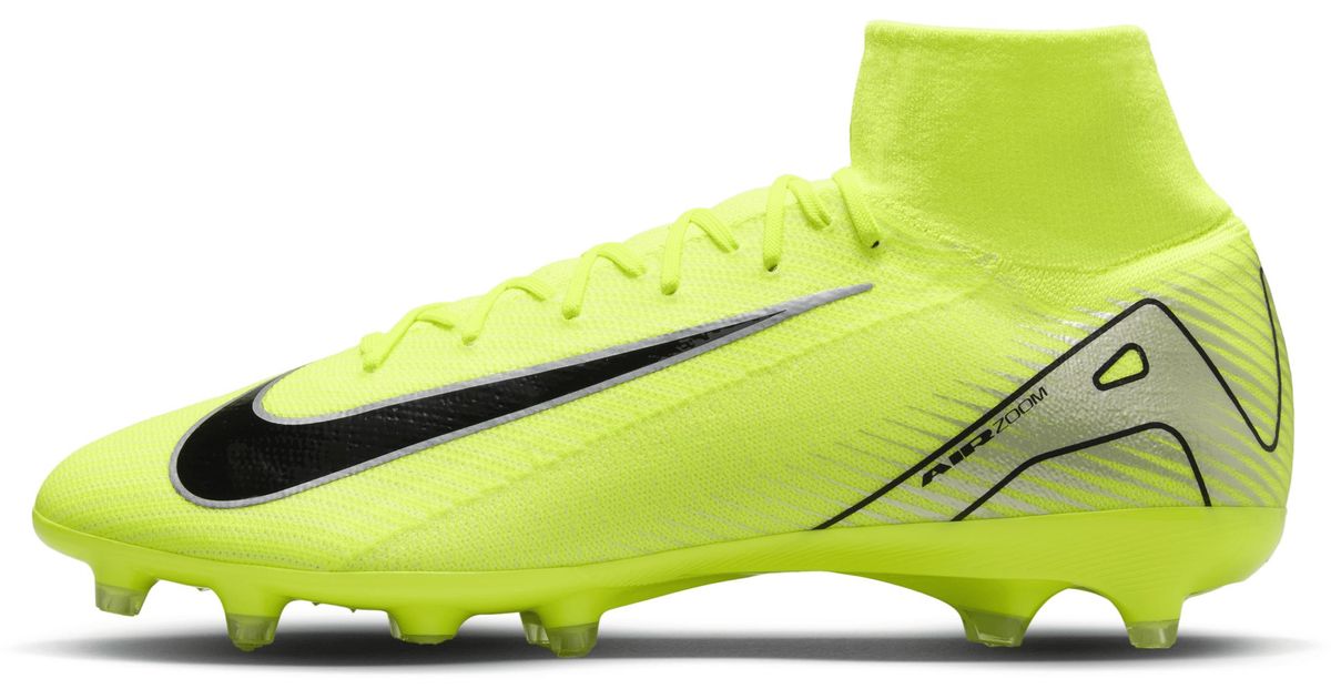Nike Mercurial Superfly 10 Pro Ag-Pro High-Top Soccer Cleats in Yellow ...