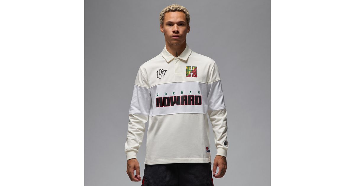 Nike X Howard University Long-Sleeve Rugby Top in Gray for Men | Lyst