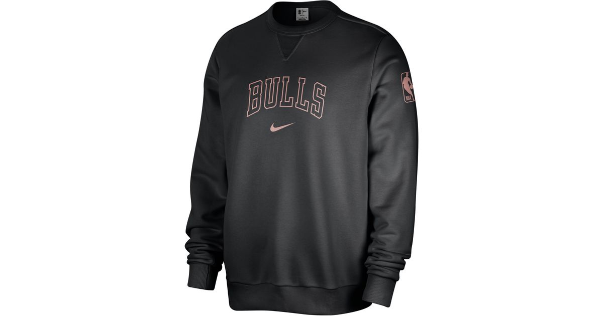 Nike Chicago Bulls Standard Issue Dri-Fit Nba Crew-Neck Sweatshirt in ...