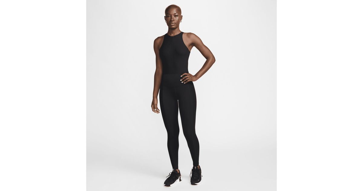 Nike One Dri-fit Bodysuit in Black | Lyst