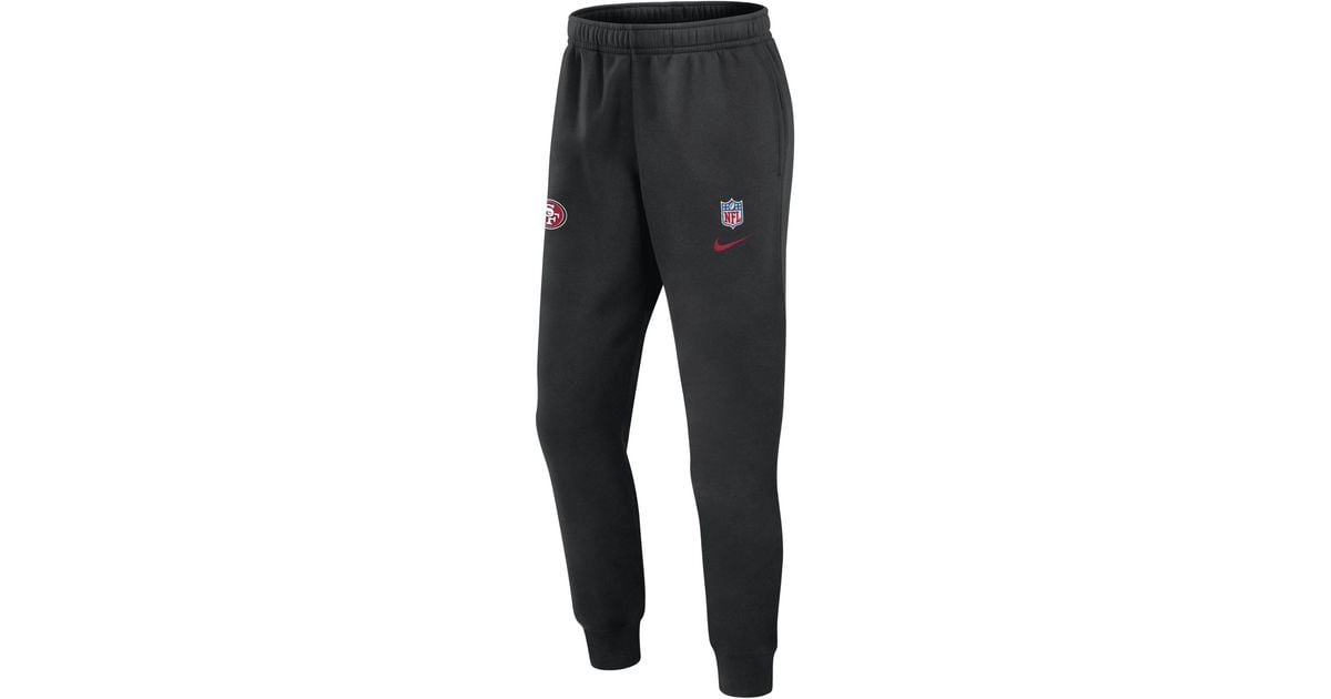 Nike San Francisco 49ers Sideline Team Issue Club Nfl Pants in Black ...
