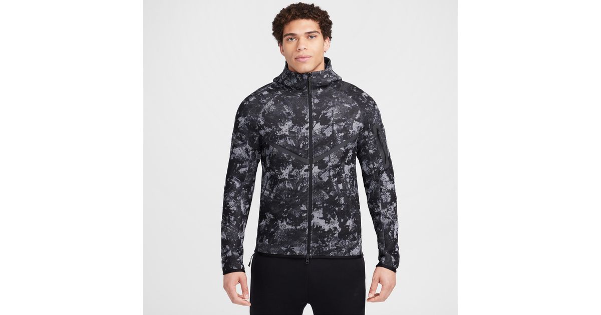 Nike Tech Windrunner Fleece Full-Zip Hoodie in Blue for Men | Lyst