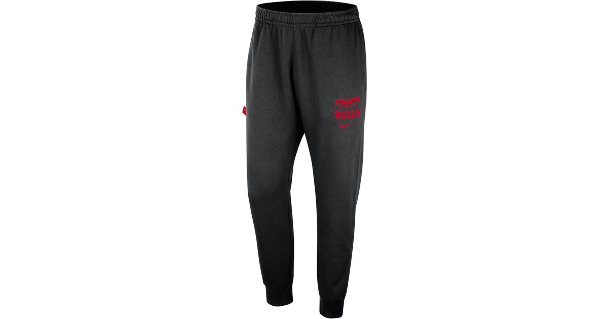 Nike Chicago Bulls Club Courtside Nba Jogger Pants in Black for Men | Lyst