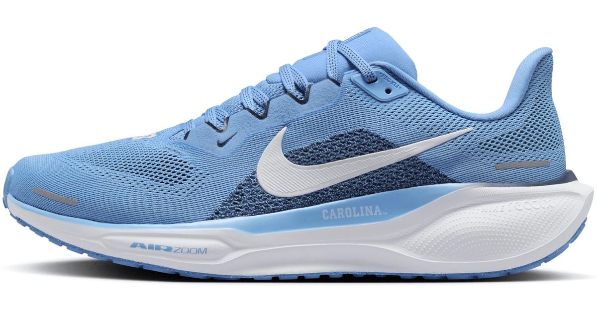 Nike Unc Pegasus 41 College Road Running Shoes in Blue for Men | Lyst