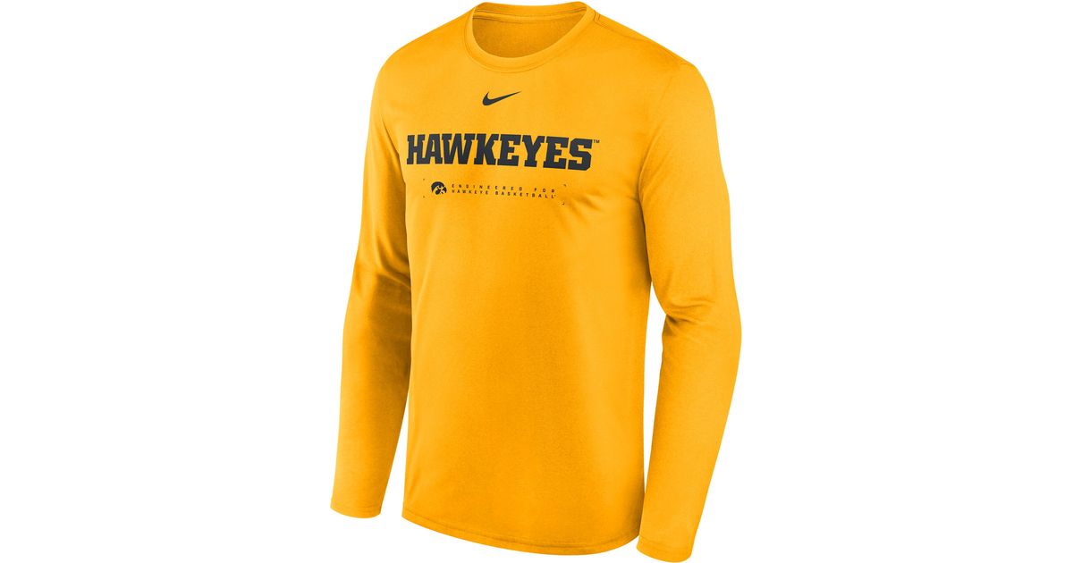 Nike Iowa Courtside Basketball Shootaround Legend Dri-Fit College Long ...