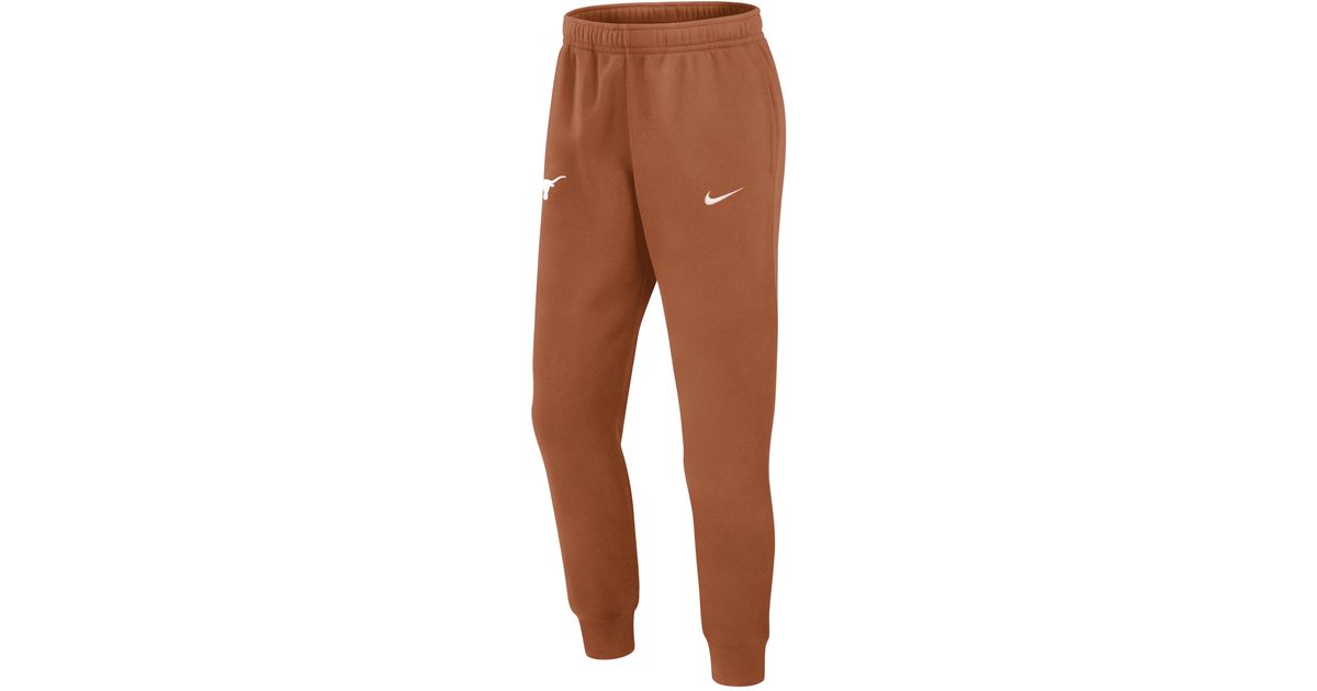 Nike Texas Longhorns Sideline Team Issue Club College Pants in Brown ...