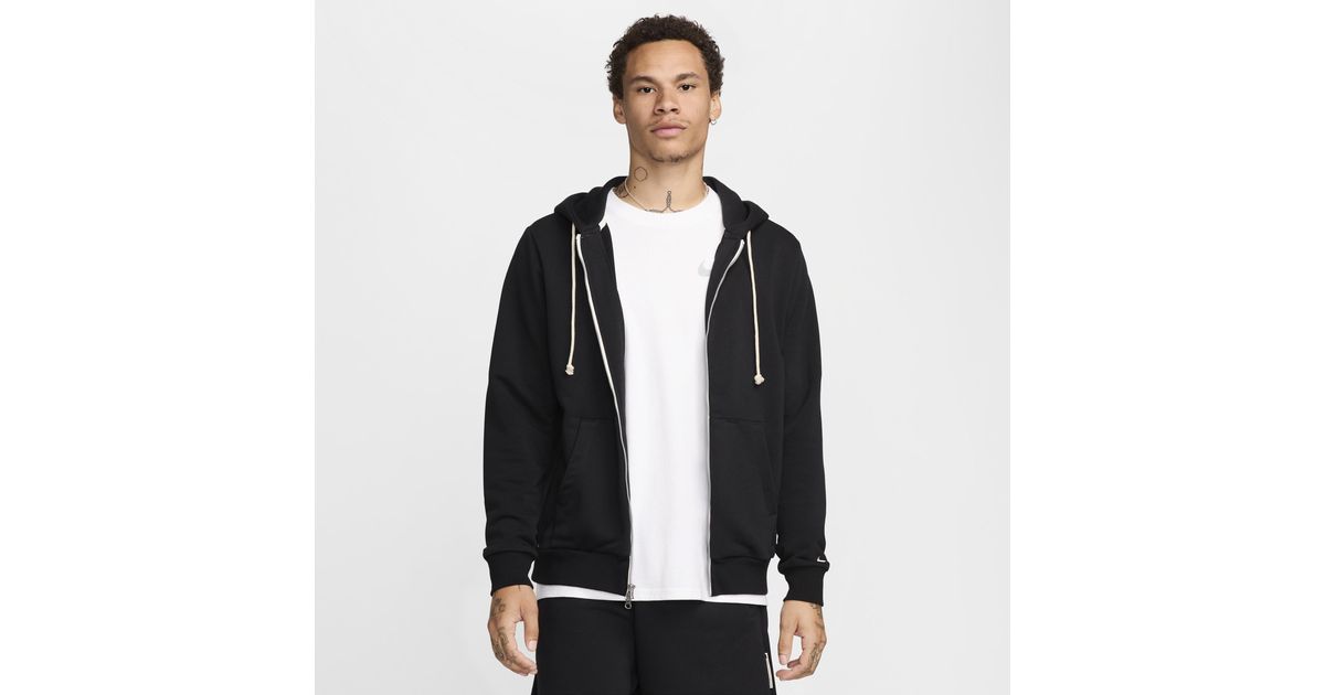 Nike Standard Issue Dri-Fit Full-Zip Basketball Hoodie in Black for Men ...