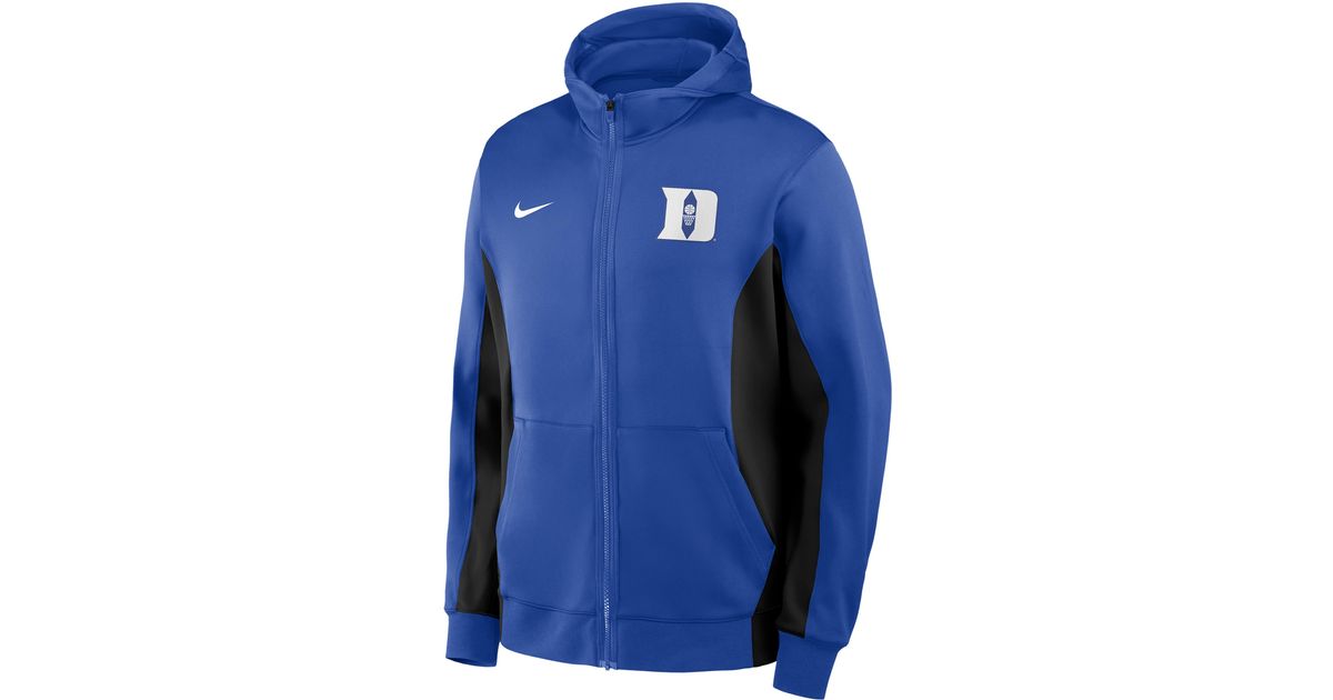 Nike Duke Game Dri-Fit College Full-Zip Hooded Jacket in Blue for Men ...