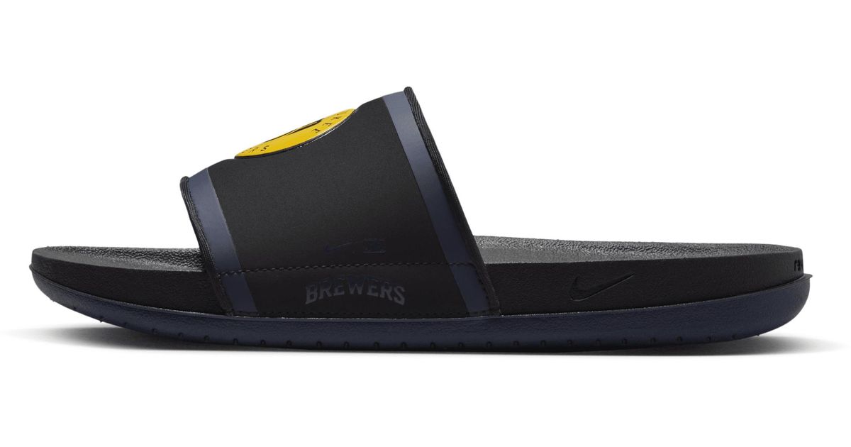 Nike Offcourt (mlb Milwaukee Brewers) Slides in Blue for Men | Lyst