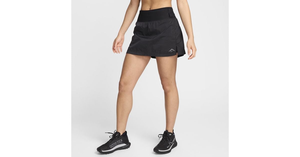 Nike Trail Repel Mid-rise 5" Running Skort With Pockets in Blue | Lyst