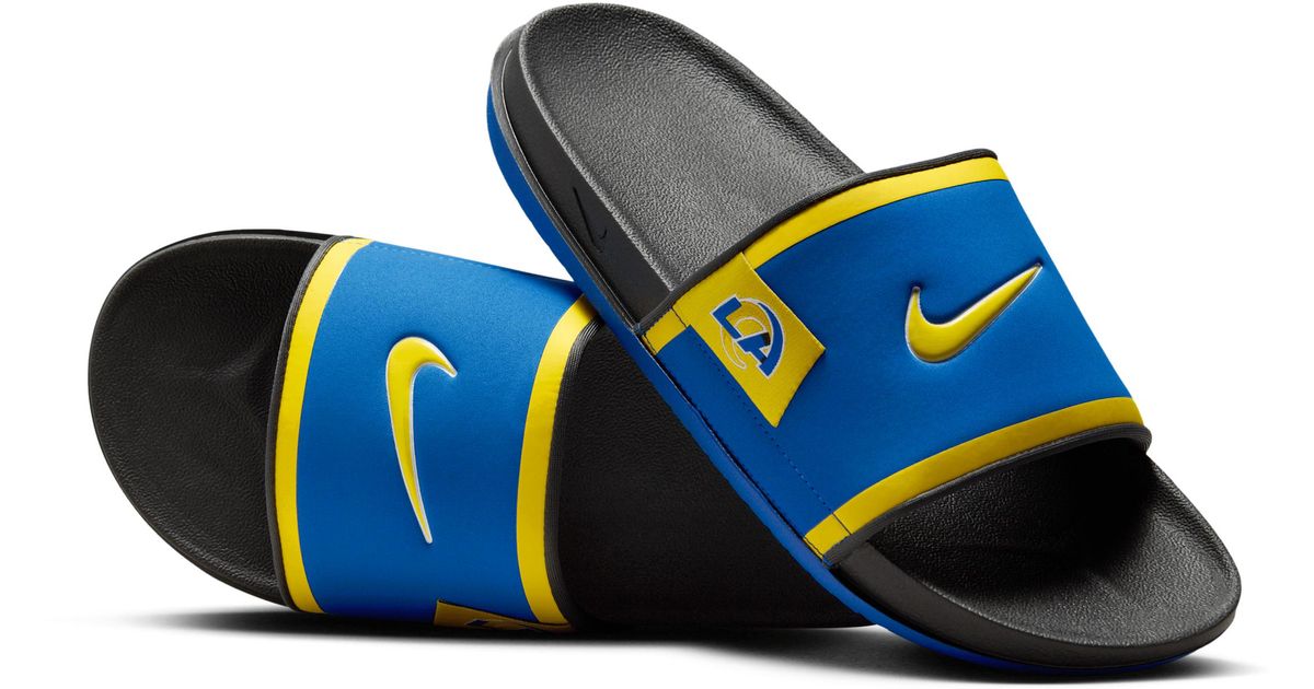 Nike Offcourt (Los Angeles Rams) Offcourt Slides in Blue for Men | Lyst
