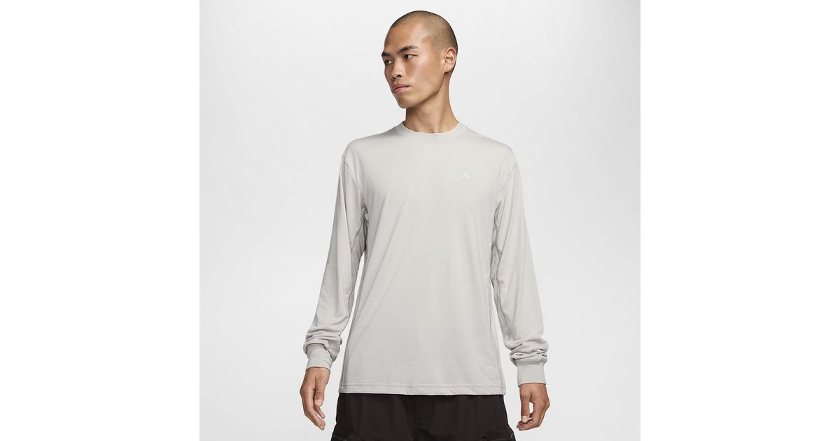 Nike Acg "goat Rocks" Dri-fit Adv Long-sleeve Uv Top in Gray for Men | Lyst