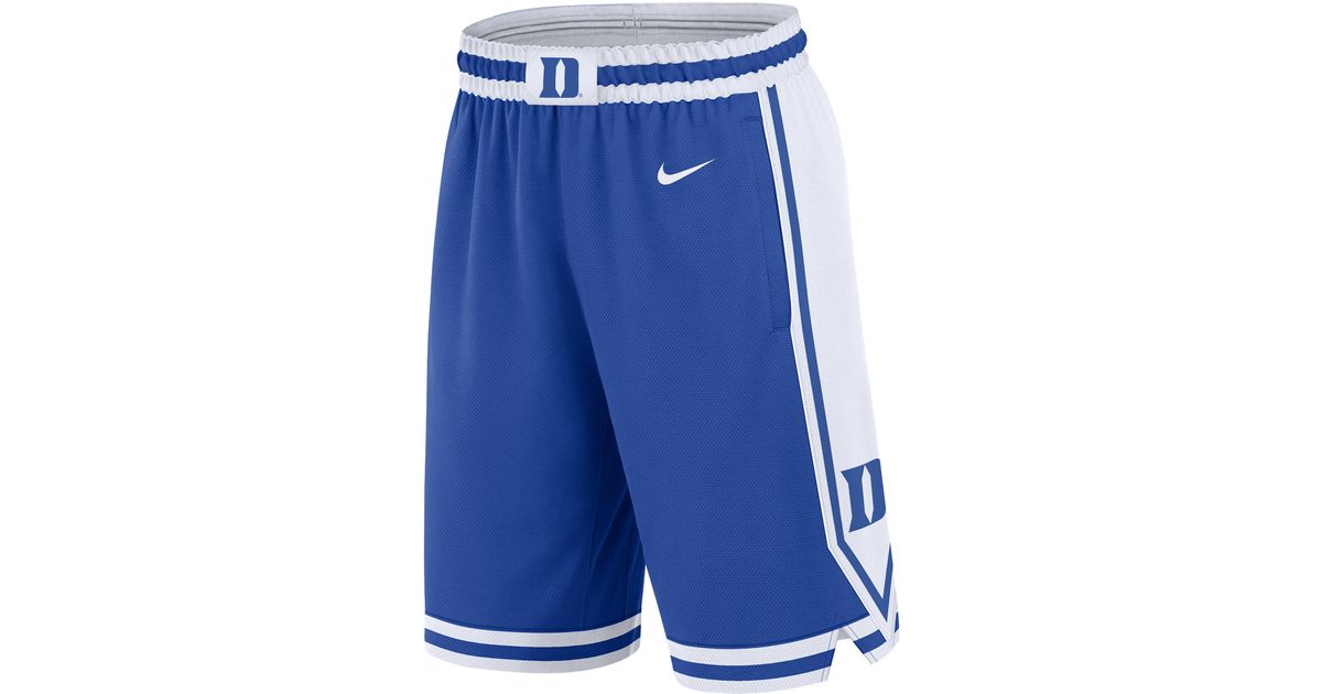 Nike Duke Replica Basketball Dri-Fit College Shorts in Blue for Men | Lyst