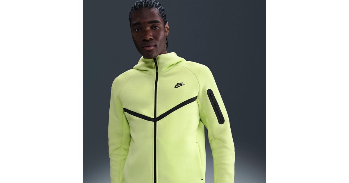 Nike Tech Full-Zip Windrunner Hoodie in Yellow for Men | Lyst