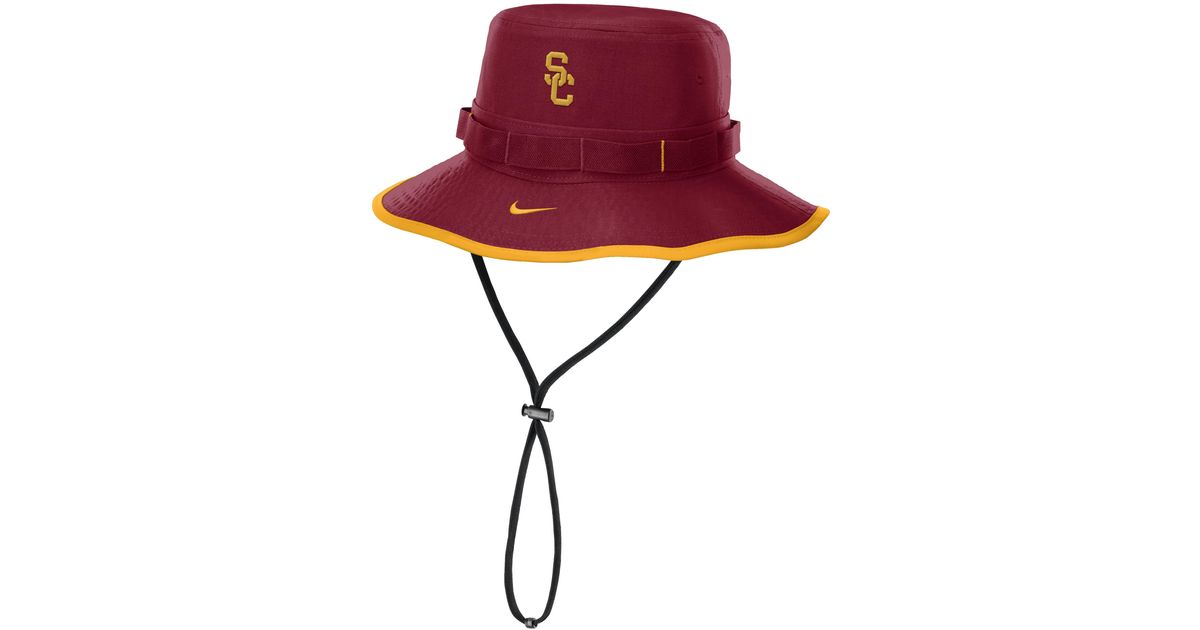 Nike Usc Trojans On-field Apex Boonie Dri-fit College Bucket Hat in Red ...