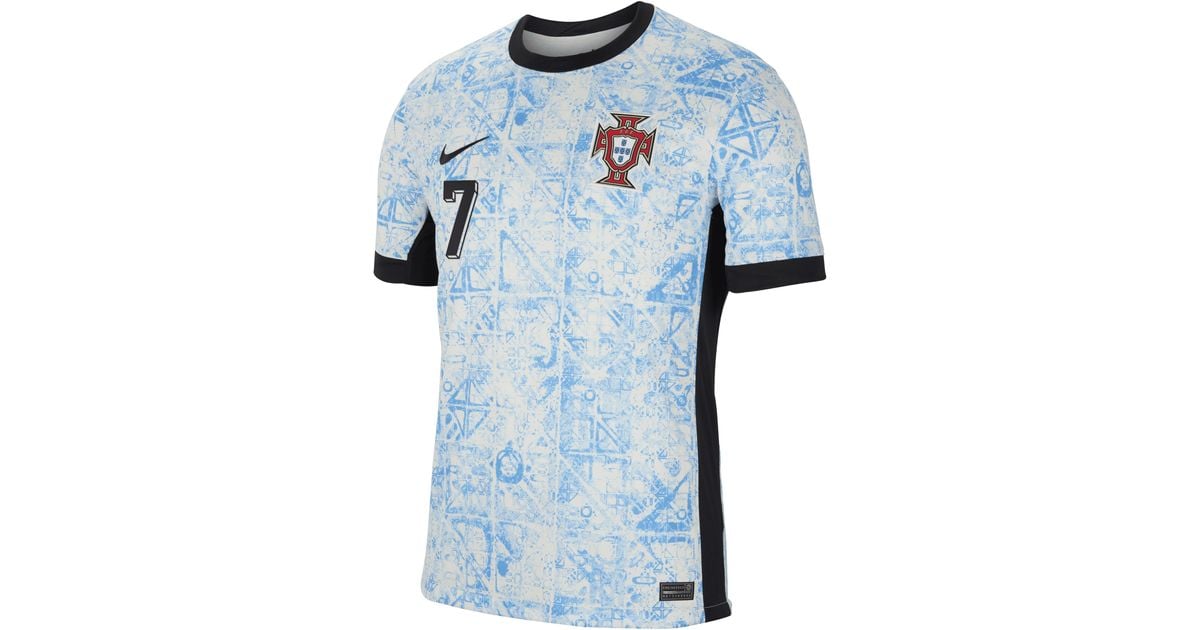 Nike Cristiano Ronaldo Portugal National Team 2024 Stadium Away Dri-fit Soccer Jersey in Blue ...