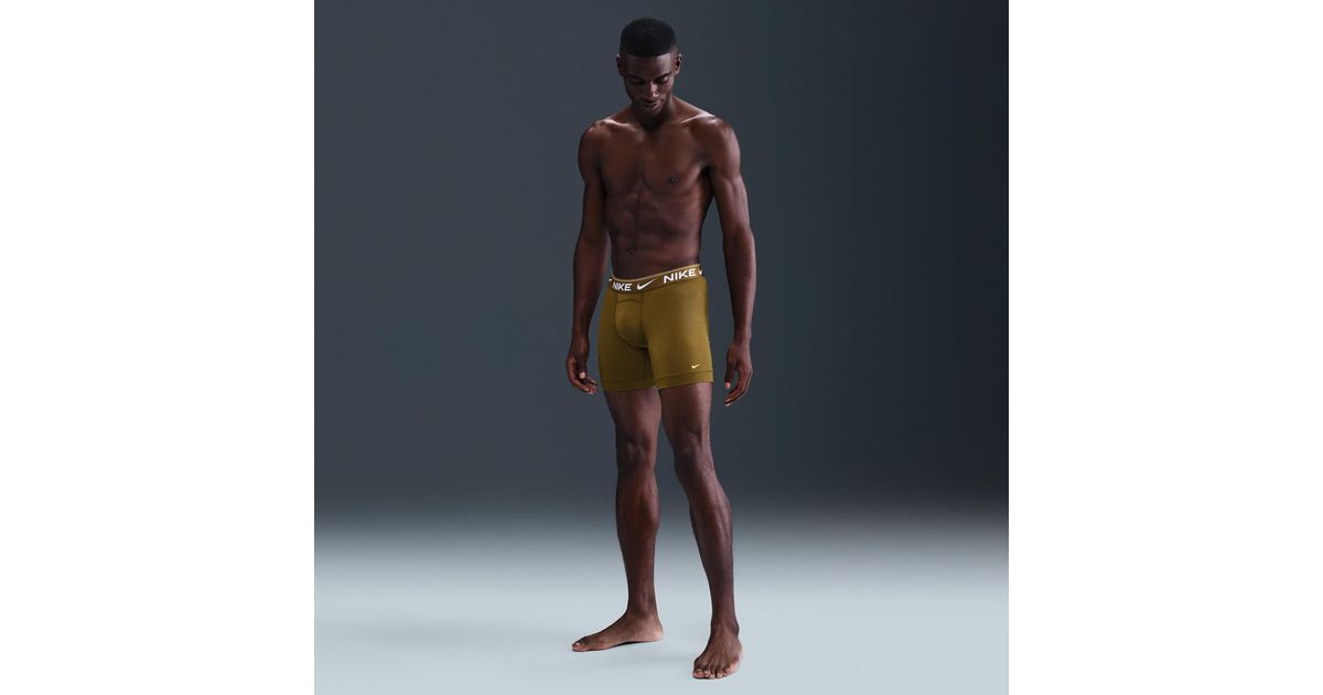 Nike Dri-Fit Ultra Comfort Boxer Briefs (3-Pack) in Blue for Men | Lyst