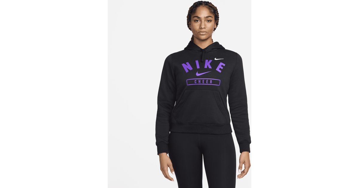 Nike Cheer Pullover Hoodie in Black | Lyst