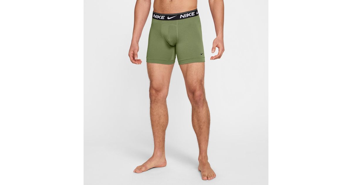 Nike Dri-Fit Ultra Comfort Boxer Briefs (3-Pack) in Green for Men | Lyst