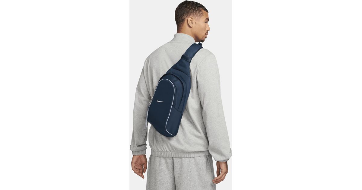 Nike Sportswear Essentials Sling Bag (8L) in Blue | Lyst