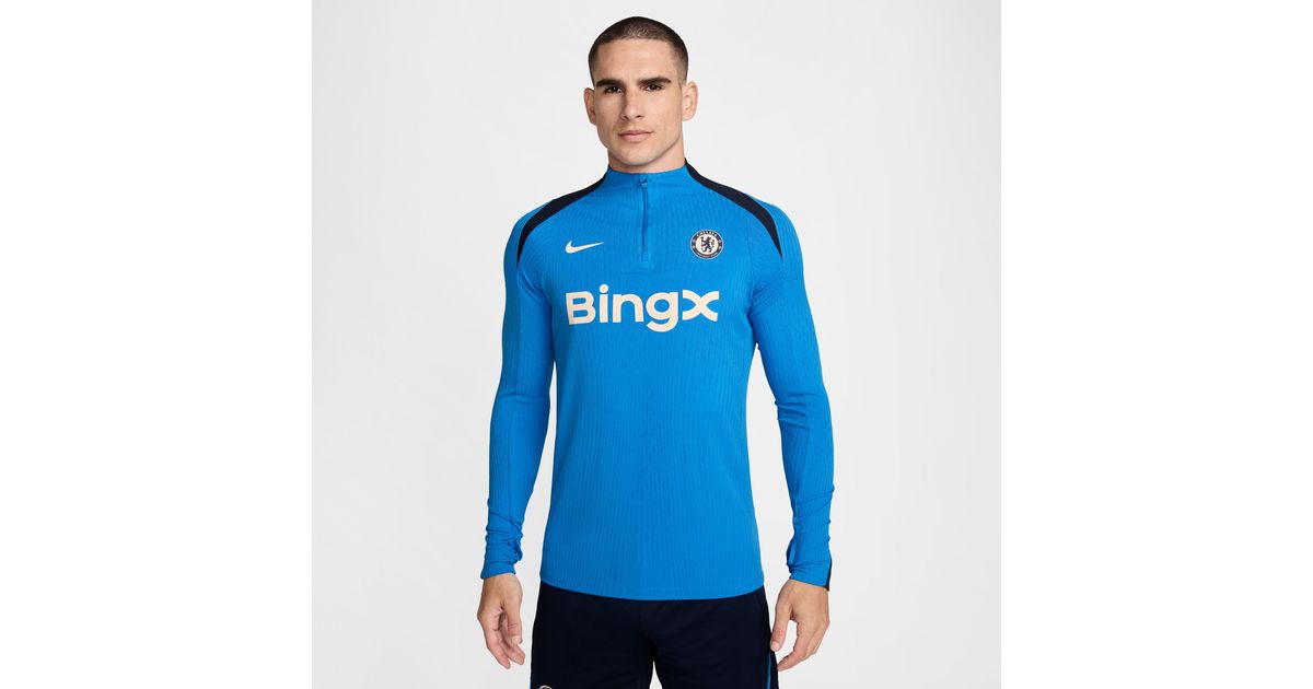 Nike Chelsea F.C. Strike Elite Dri-Fit Adv Football Knit Drill Top in Blue for Men | Lyst UK