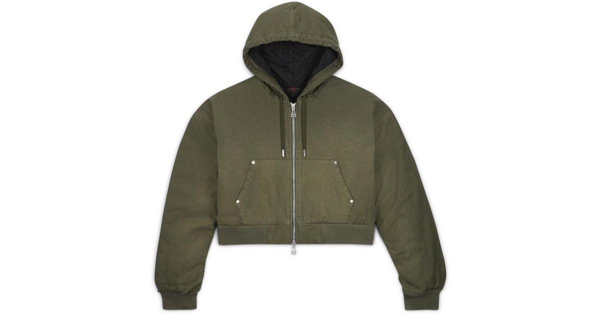 Nike X Travis Scott Hooded Canvas Jacket in Green | Lyst