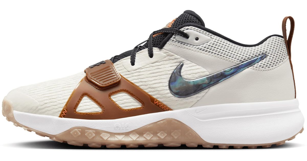 Nike Diamond Elite Turf Baseball Shoes in White for Men | Lyst