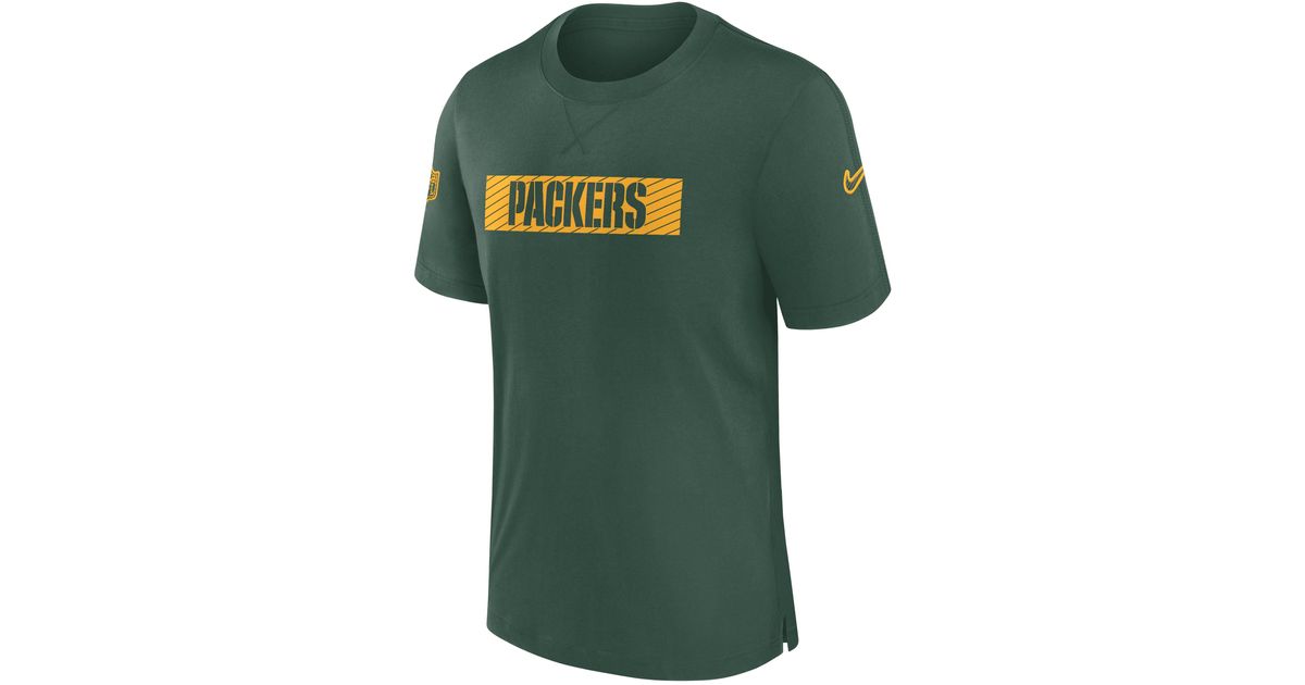 Nike Green Bay Packers Sideline Player Dri-fit Nfl T-shirt for Men | Lyst