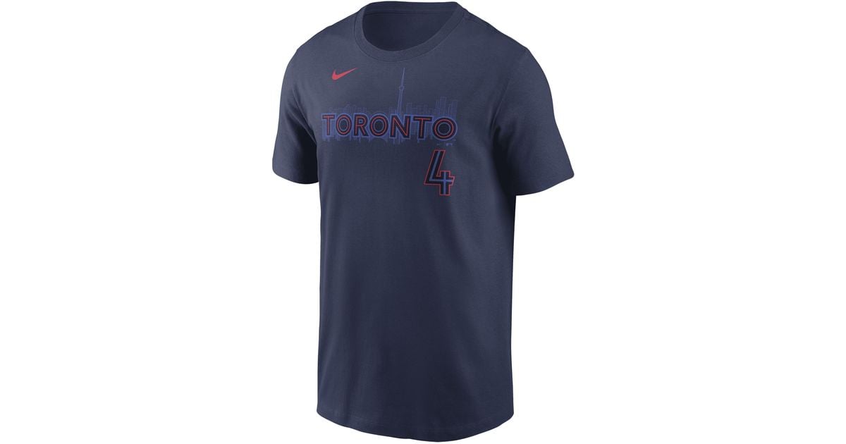 Nike George Springer Toronto Blue Jays City Connect Fuse Mlb T-shirt ...