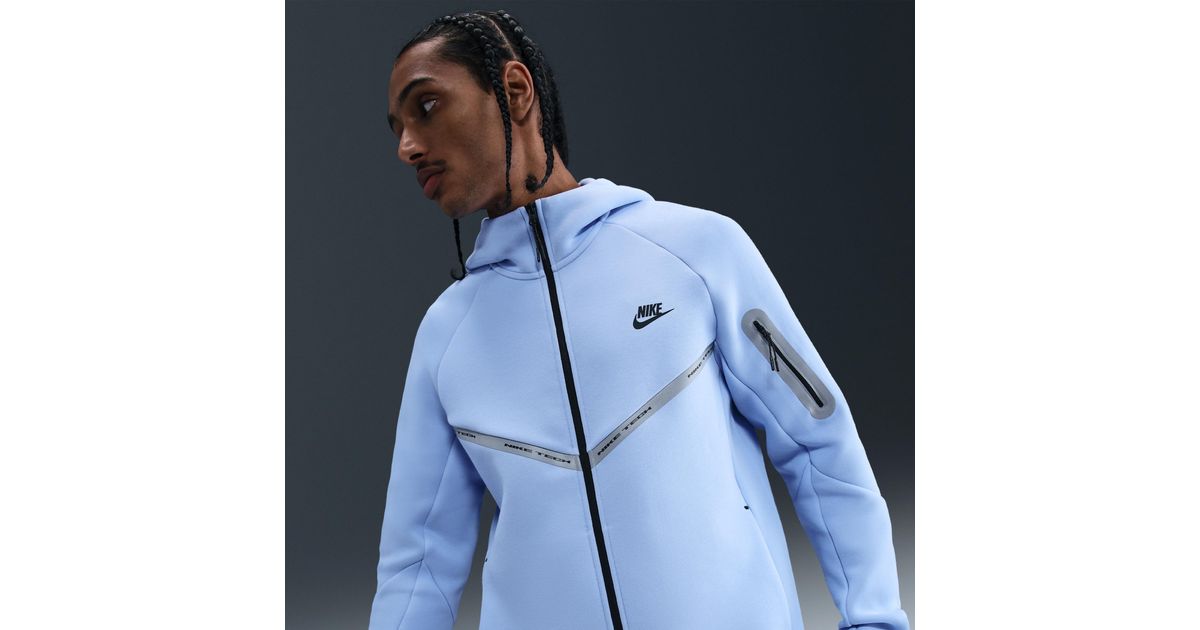 Nike Tech Full-Zip Fleece Windrunner Jacket With Reflective Accents in ...